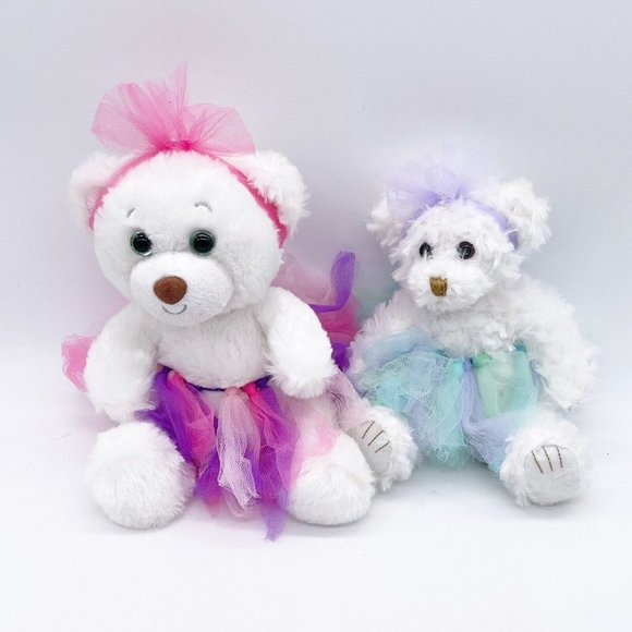 First & Main | Toys | First Main White Scruffy Fluffy Ballerina Teddy ...